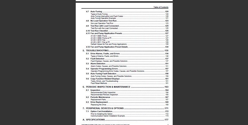 Yaskawa AC Drive P1000 Parameter List Technical Manual PDF Digital Download - Etsy