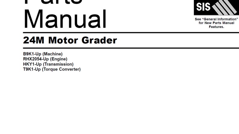 Caterpillar Cat 24M Motor Grader Spare Parts Manual Catalog Pdf Digital ...
