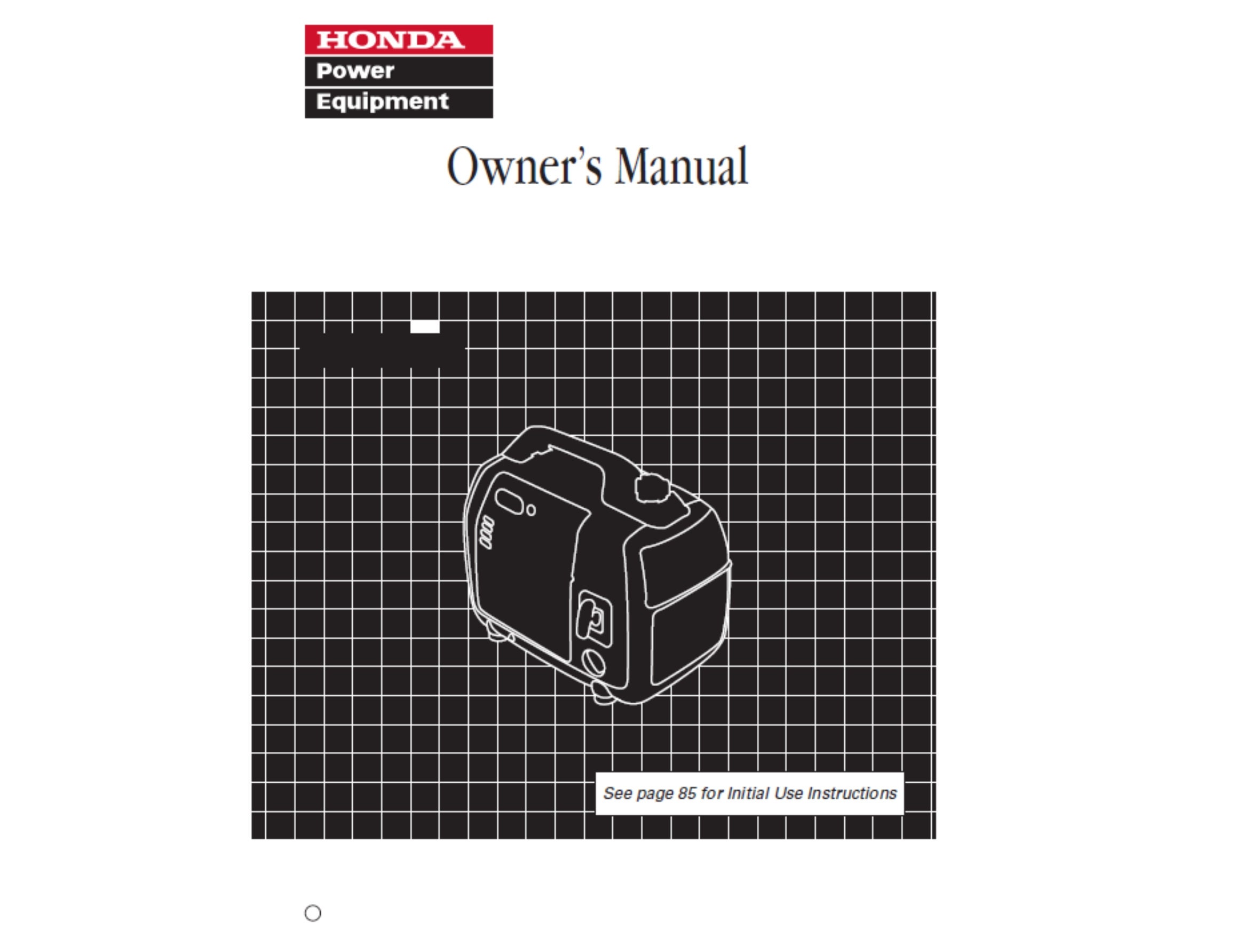Honda Eu2000i Generator Owner Manual PDF Digital Download Etsy