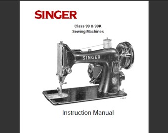 Singer 99k Sewing Machine Manual - Etsy