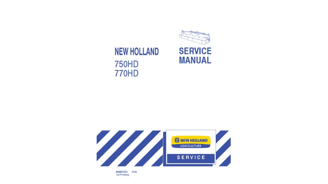 New Holland 750HD and 770HD Disc Auger Header Part Number 84207373 ...