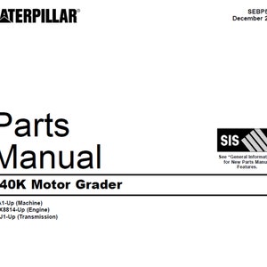 Caterpillar Cat 140K Motor Grader Spare Parts Manual Catalog Pdf Digital Download - Etsy