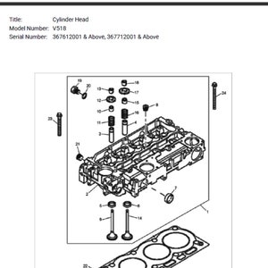 Bobcat V518 Telehandler Serial Number: 367612001 and Above, 367712001 ...
