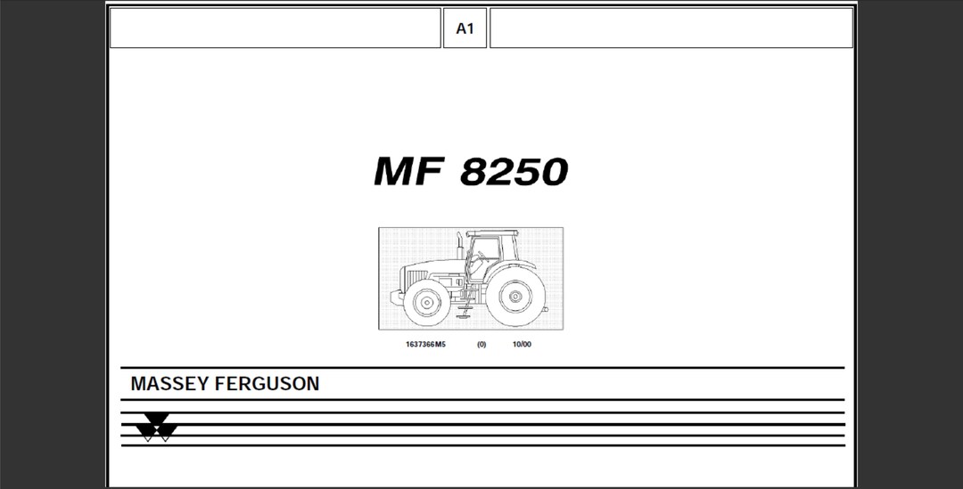 Massey Ferguson MF 8250 Catalog Parts List Manuals PDF Digital Download ...