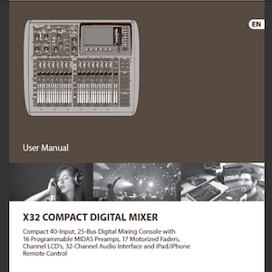 Behringer X32 Manual Compact Digital Mixer PDF Digital Download - Etsy