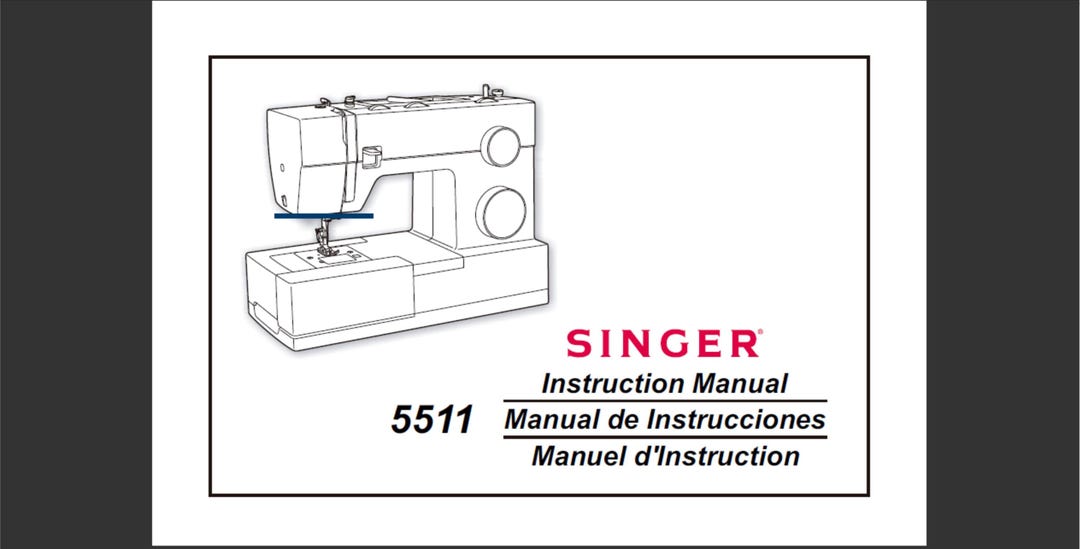 Singer 5511 Sewing Machine User Owner's Manual PDF Digital Download - Etsy
