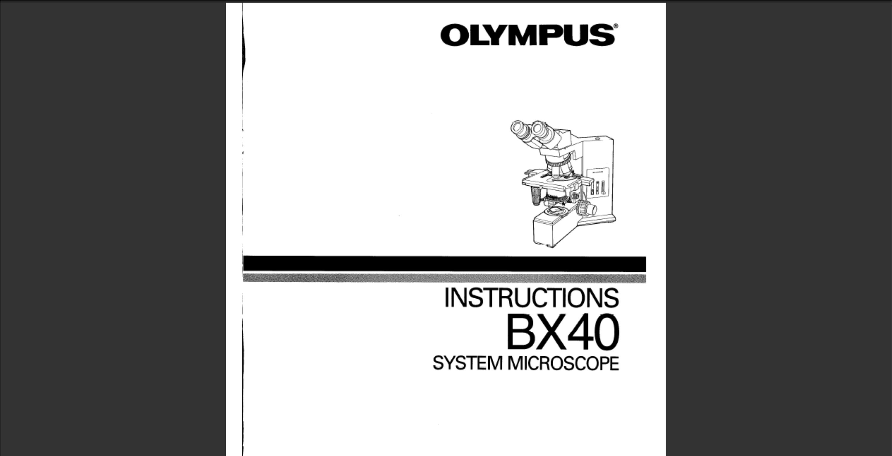 Parts For Olympus Bx40