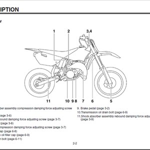 Yamaha YZ85 and Yamaha YZ85X Owners Manual PDF Digital Download - Etsy