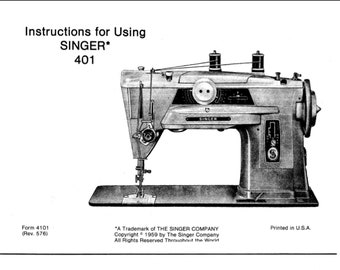 Singer 201-1 201-2 201-3 201-4 1200-1 Adjusters Manual - Etsy