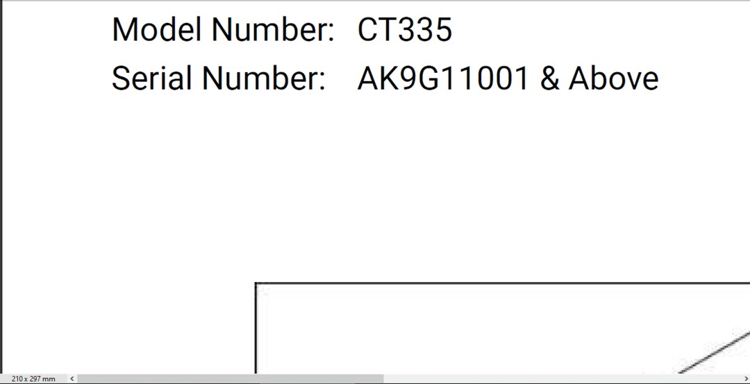 Bobcat CT335 Tractor Serial Number: AK9G11001 & Above Spare Parts ...