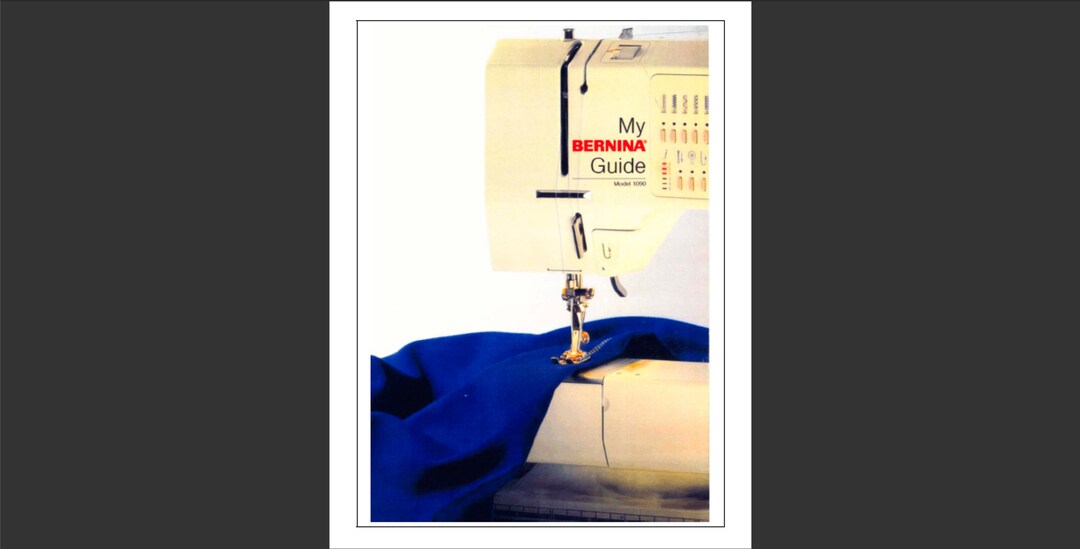 Bernina 1090 Owners Manual PDF Digital Download - Etsy