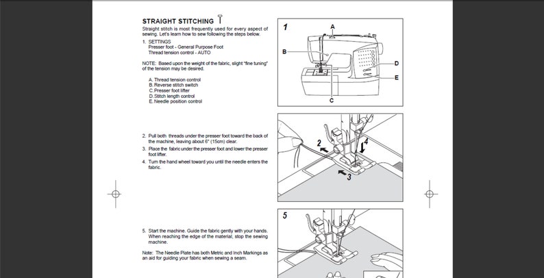 Singer Advance 7422 Owners Manual PDF Digital Download - Etsy