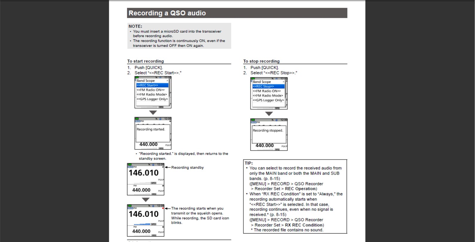 ICOM ID-52A and ID-52E Vhf Uhf Transceiver Advanced Manual Pdf Digital ...