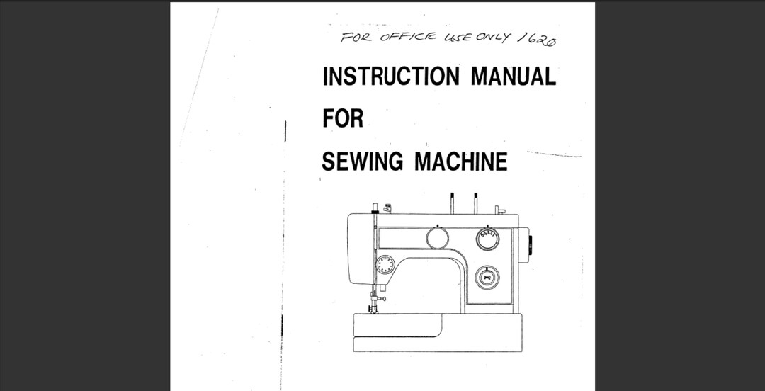 White 1620 Owners Manual PDF Digital Download - Etsy