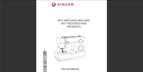Singer 4411 4423 4432 4443 4452 5511 5523 5532 5554 44S and - Etsy