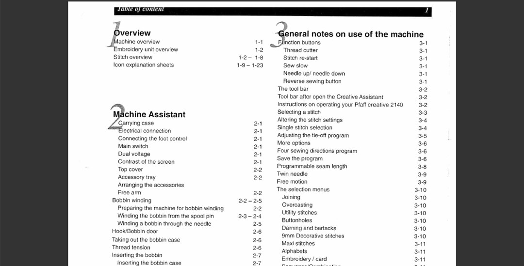 Pfaff Creative 2140 Owners Manual PDF Digital Download - Etsy