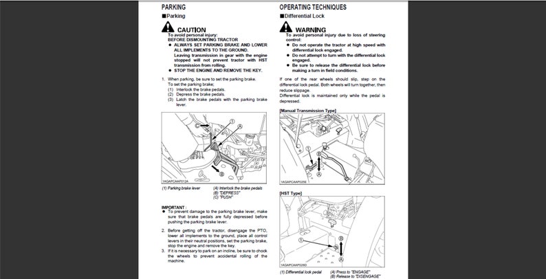 Kubota L3301 and L3901 Tractor Maintenance and Operators Manual PDF Digital Download - Etsy