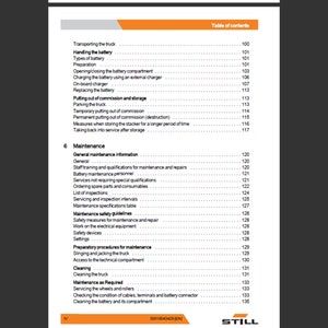 Still EXU SF20 Electric Pallet Truck User Manual Pdf Digital Download ...