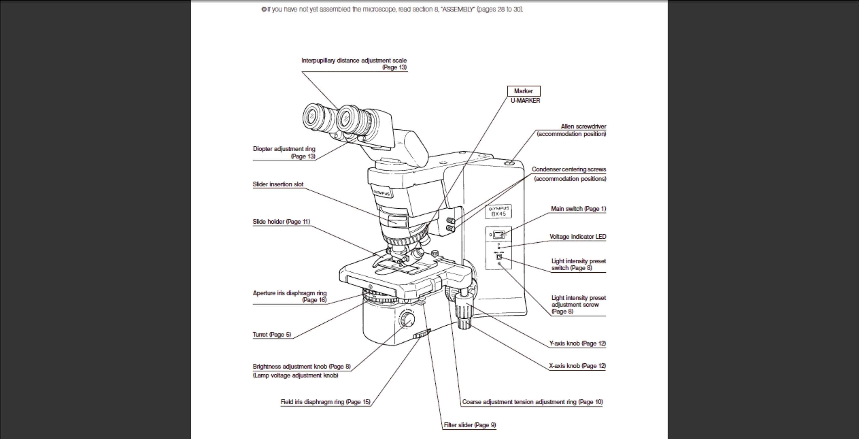 Olympus BX45 Microscope Manual PDF Digital Download - Etsy