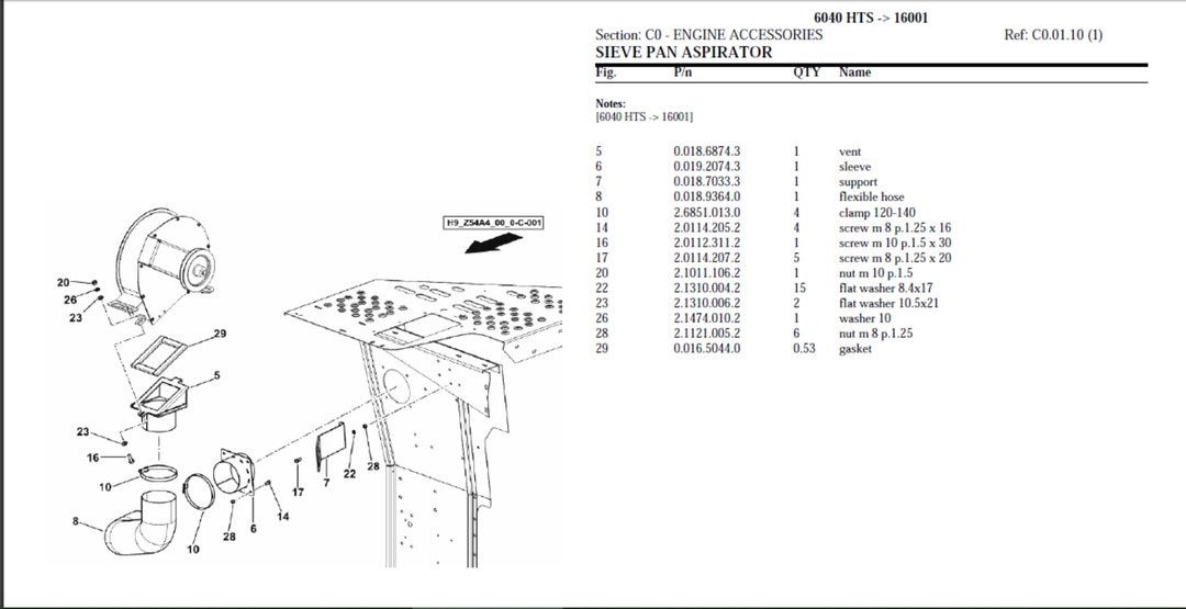 Deutz Fahr 6040 HTS ECO 16001 TIER 4i Spare Parts Manual Catalog Pdf ...