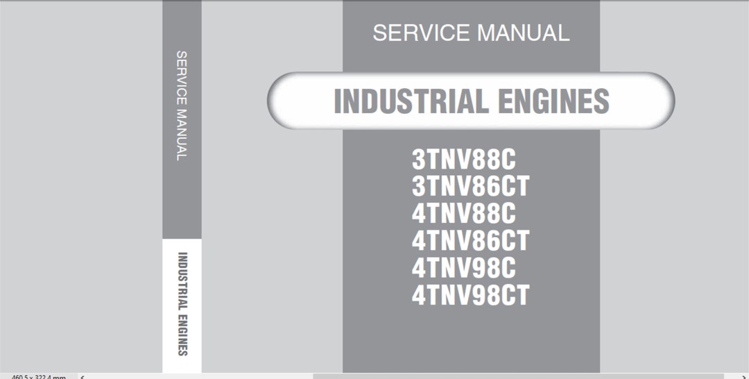 Yanmar 3TNV88C, 3TNV86CT, 4TNV88C, 4TNV86CT, 4TNV98C and 4TNV98CT ...