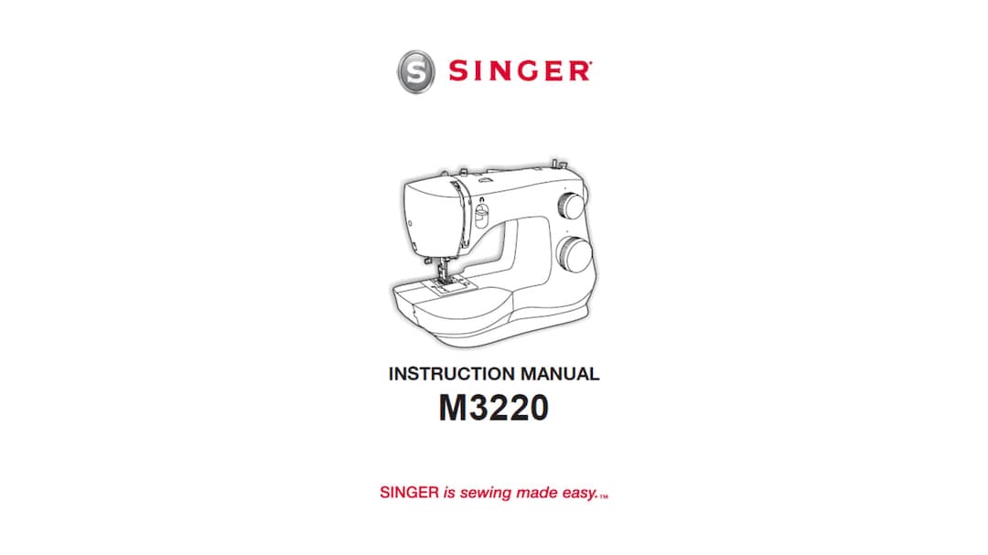 Singer M3220 Sewing Machine User Owner's Manual PDF Digital Download - Etsy