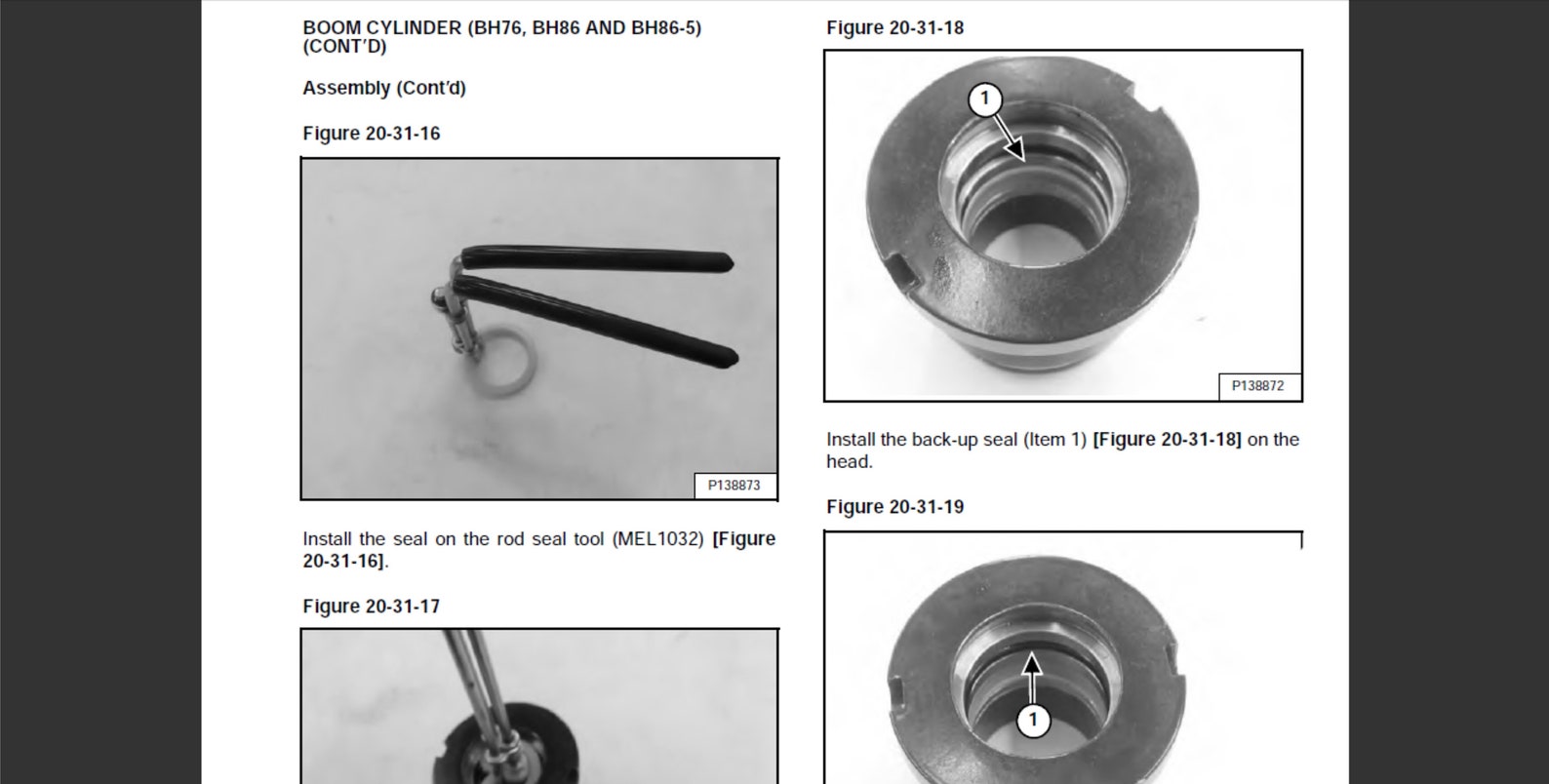 Bobcat BH66, BH76, BH86 and BH86-5 Compact Tractor Backhoe Attachment ...