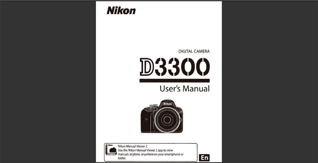Nikon D3300 User Owners Manual PDF Digital Download - Etsy