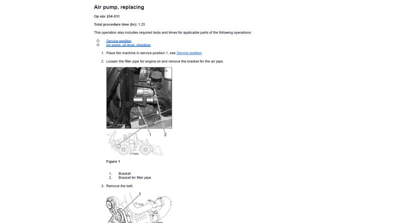 Volvo L150G L180G and L220G Wheel Loader Wiring Diagrams and Service ...