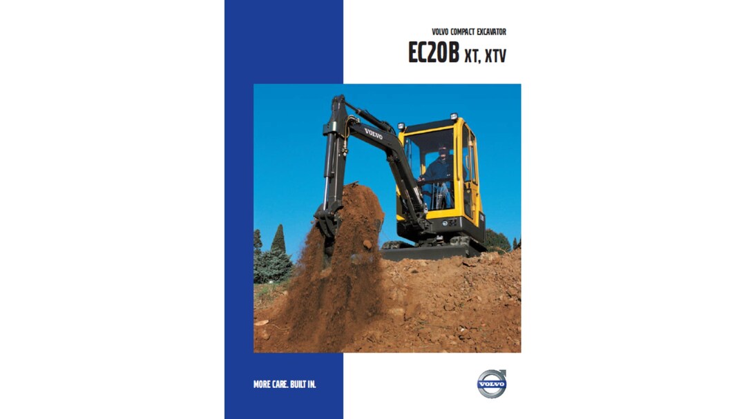 Volvo EC20B XT and EC20B XTV Excavator Parts Catalog and Service Repair ...