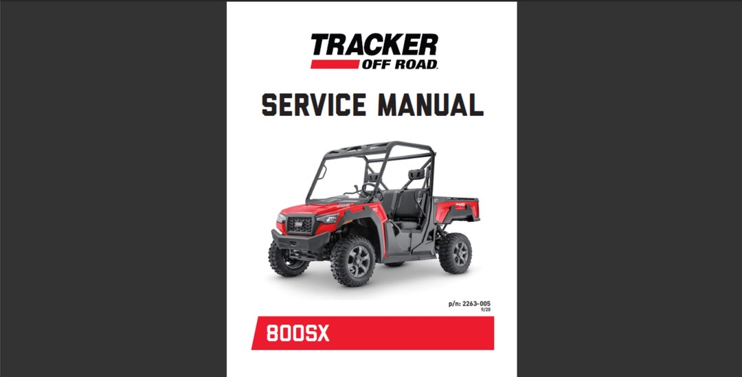2021 Tracker off Road 800SX Repair Workshop Service Manual Pdf Digital Download - Etsy