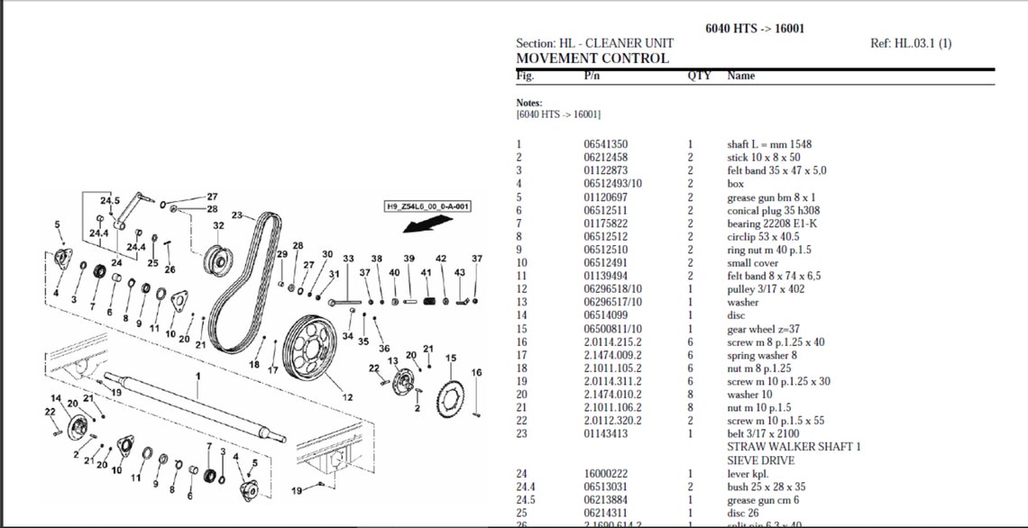 Deutz Fahr 6040 HTS ECO 16001 TIER 4i Spare Parts Manual Catalog Pdf ...