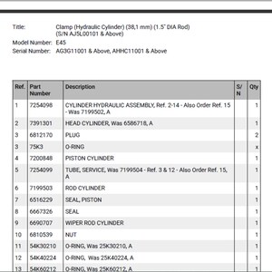 Bobcat E45 Excavator Serial Number: AG3G11001 and Above, AHHC11001 and ...