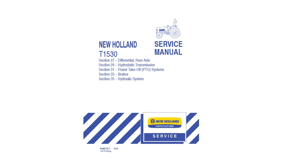 New Holland T1530 Tractor Workshop Service Manual PDF Download - Etsy