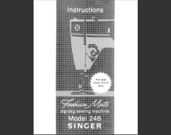 Singer 248 Manual - Etsy