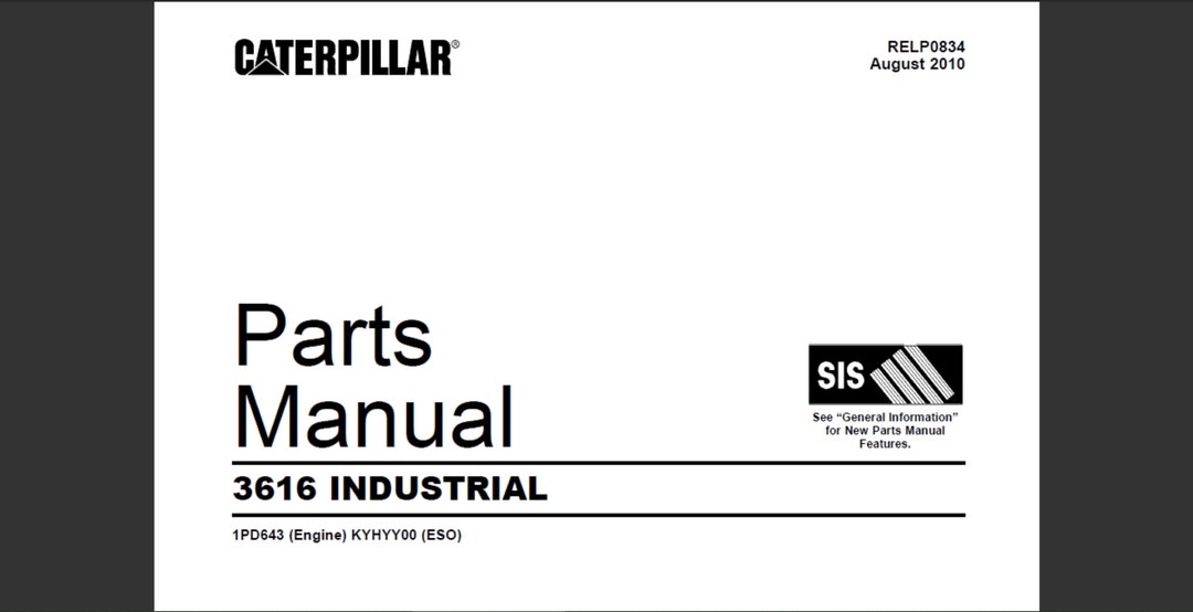 Caterpillar Cat 3616 Engine Spare Parts Manual Catalog Pdf Digital ...