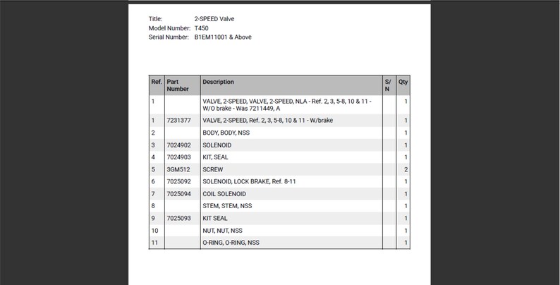 Bobcat T450 Loader Serial Number: B1EM11001 & Above Spare Parts Manual Parts Catalog PDF ...