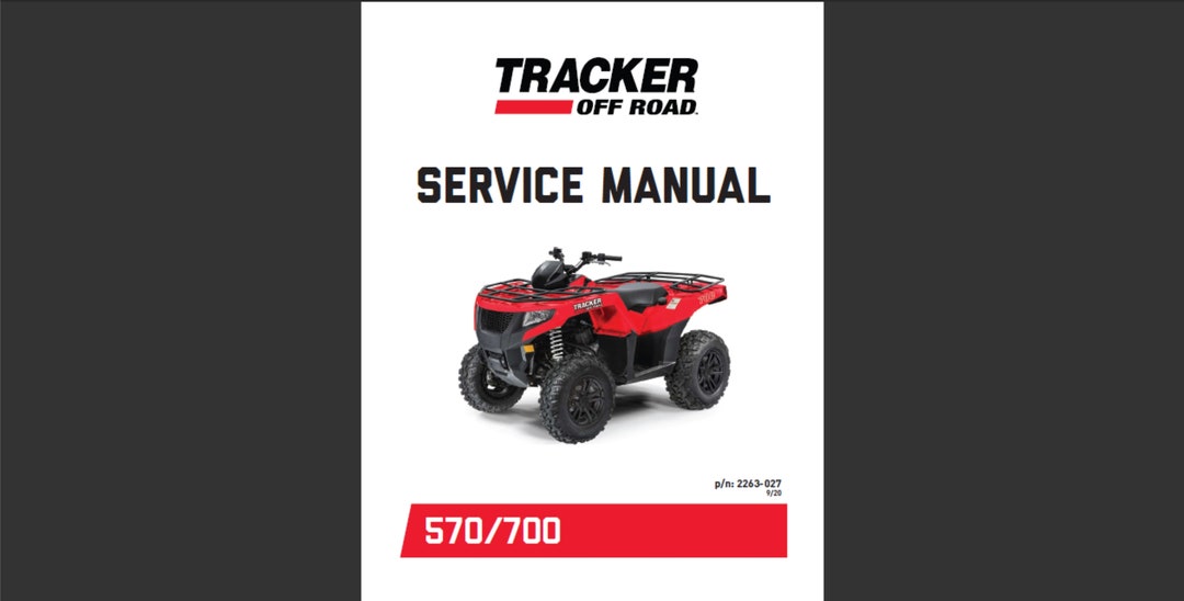 2021 Tracker off Road 570 and 700 Repair Workshop Service Manual Pdf ...