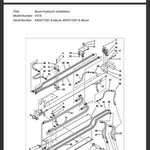 Bobcat V518 Telehandler Serial Number: A8G811001 and Above, A8G911001 ...