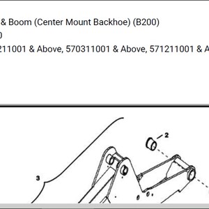 Bobcat B200 Loader Backhoe Spare Parts Manual Parts Catalog PDF Digital ...