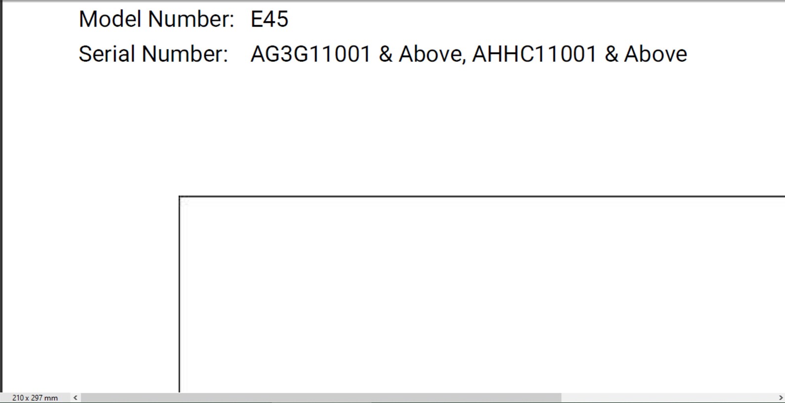 Bobcat E45 Excavator Serial Number: AG3G11001 and Above, AHHC11001 and ...