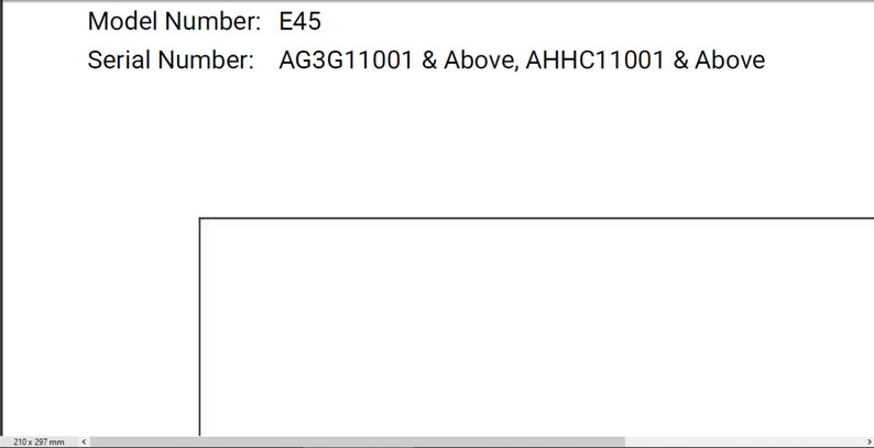 Bobcat E45 Excavator Serial Number: AG3G11001 and Above, AHHC11001 and ...