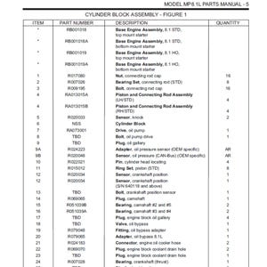 Crusader MP8.1L 2001 2005 MY Marine Engine Spare Parts List Manual PDF ...