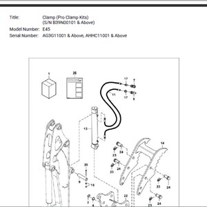 Bobcat E45 Excavator Serial Number: AG3G11001 and Above, AHHC11001 and ...