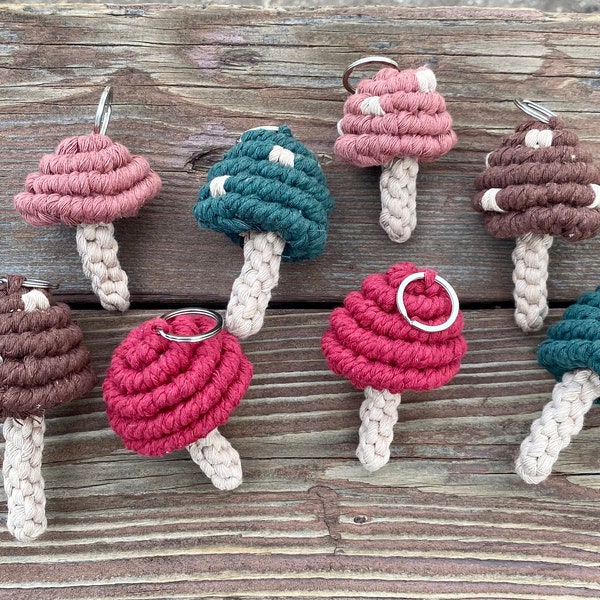Mushroom Keychain - Etsy