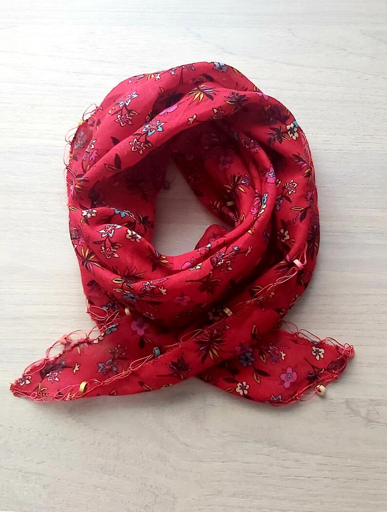 Woman Summer Scarf, Turkish Oya Scarf, VINTAGE Oya Scarf, Floral ...