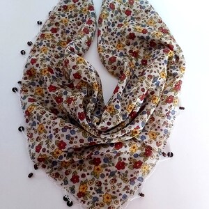 Woman Summer Scarf, Turkish Oya Scarf, VINTAGE Oya Scarf, Floral ...