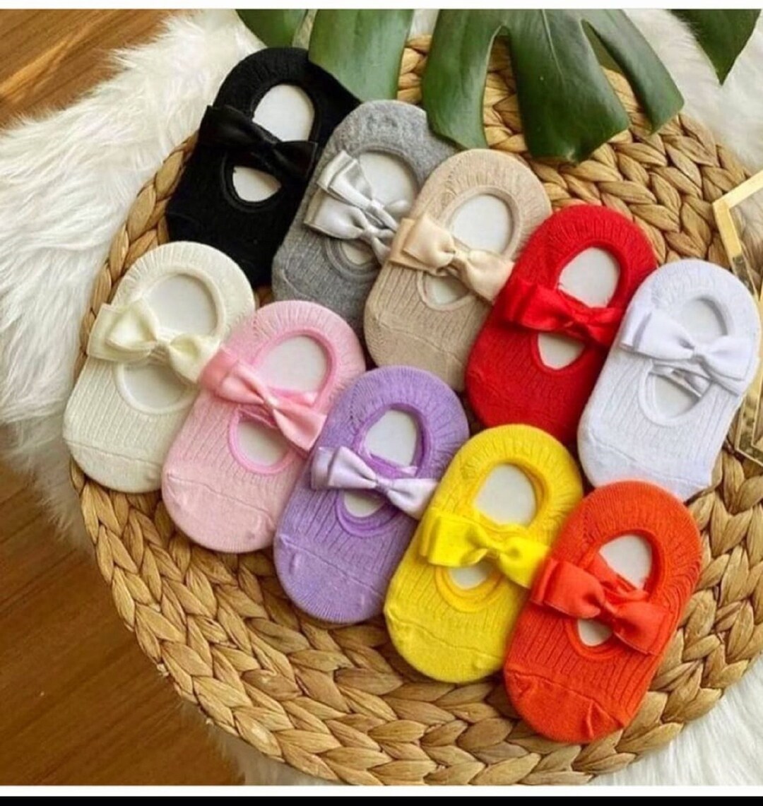 0/24 Months Baby Girl Bow Ballet Socks ,toddler Gift Socks , Baby Socks ...