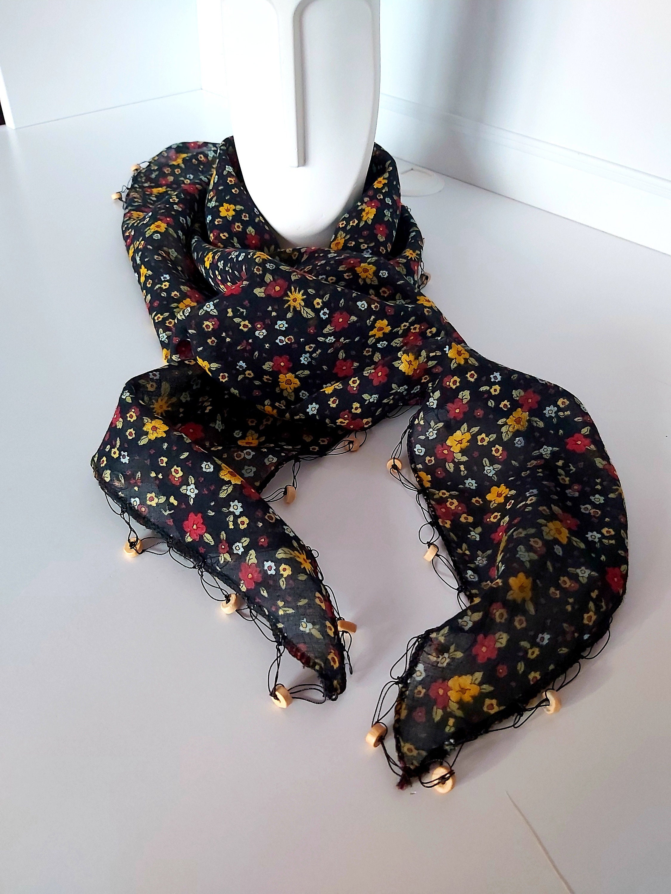 Woman Summer Scarf, Turkish Oya Scarf, VINTAGE Oya Scarf, Floral ...