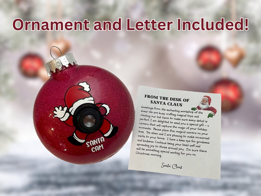 Santa Cam Ornament Santa Cam Letter Christmas Keepsake - Etsy